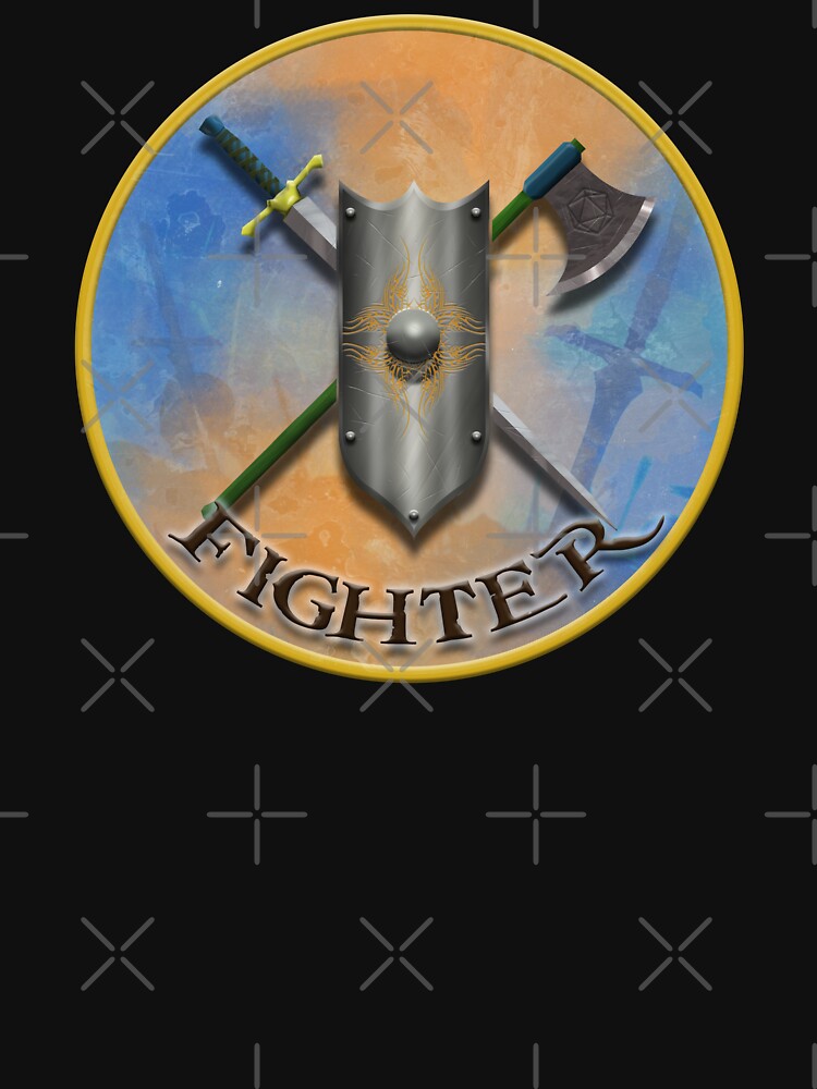 "DND Fighter Class Symbol Dungeons and Dragons" T-shirt by ATPCustom ...