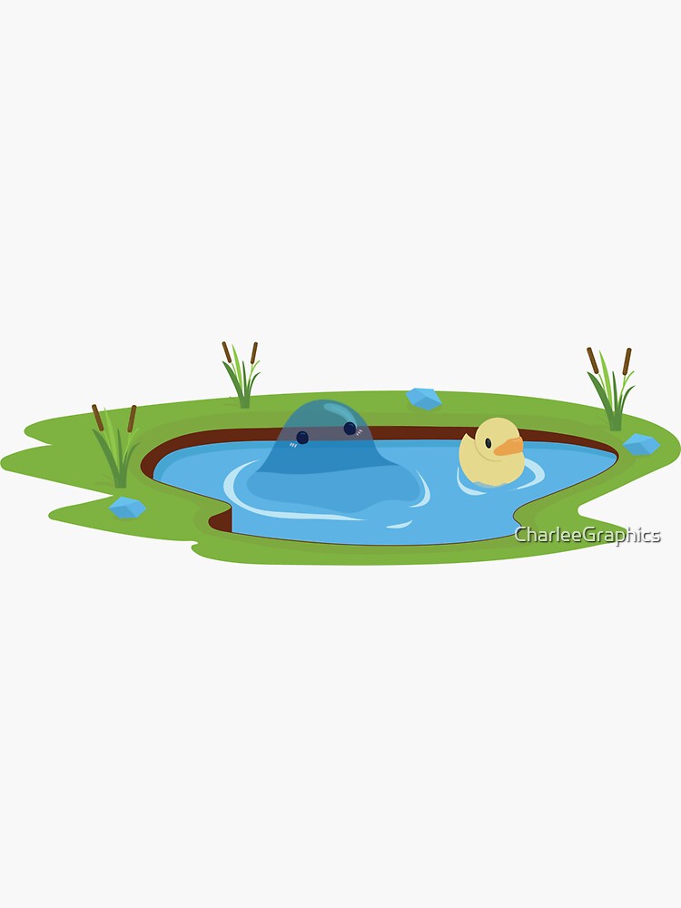 "Puddle Slime" Sticker for Sale by CharleeGraphics | Redbubble