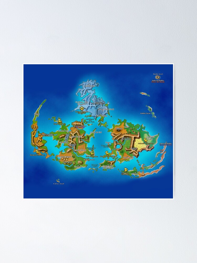 "Fantasy Seven Map FFVII" Poster for Sale by ApexArtz | Redbubble