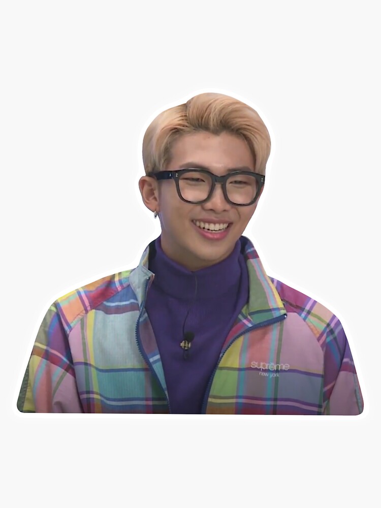 "Cute RM from RunBTS" Sticker for Sale by mrsbangtan | Redbubble