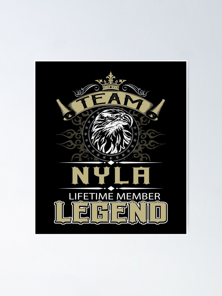 Póster «Camiseta con el nombre de Nyla - Camiseta con el artículo de ...