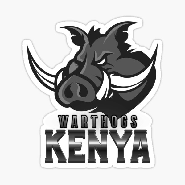 "WARTHOGS KENYA " Sticker by CoopClothing | Redbubble