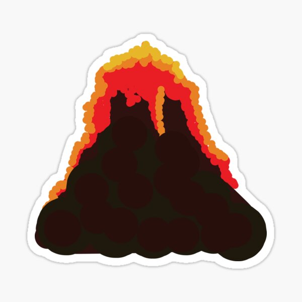 "VOLCANO" Sticker by ManikitaFashion | Redbubble