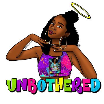 "Unbothered" Sticker for Sale by LaReineInc | Redbubble