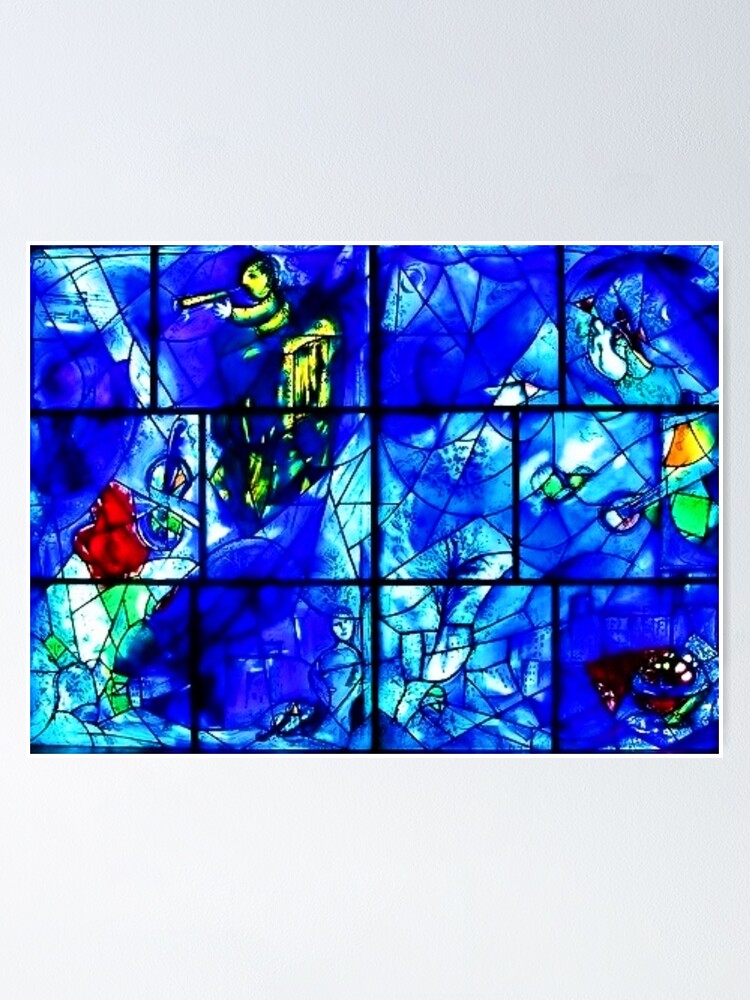 "America Windows by Marc Chagall and Charles Marq stained glass windwow ...
