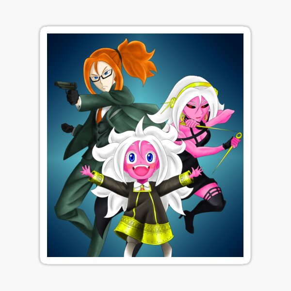 "Android 21 x Spy x Family" Sticker by ColonelFats69 | Redbubble