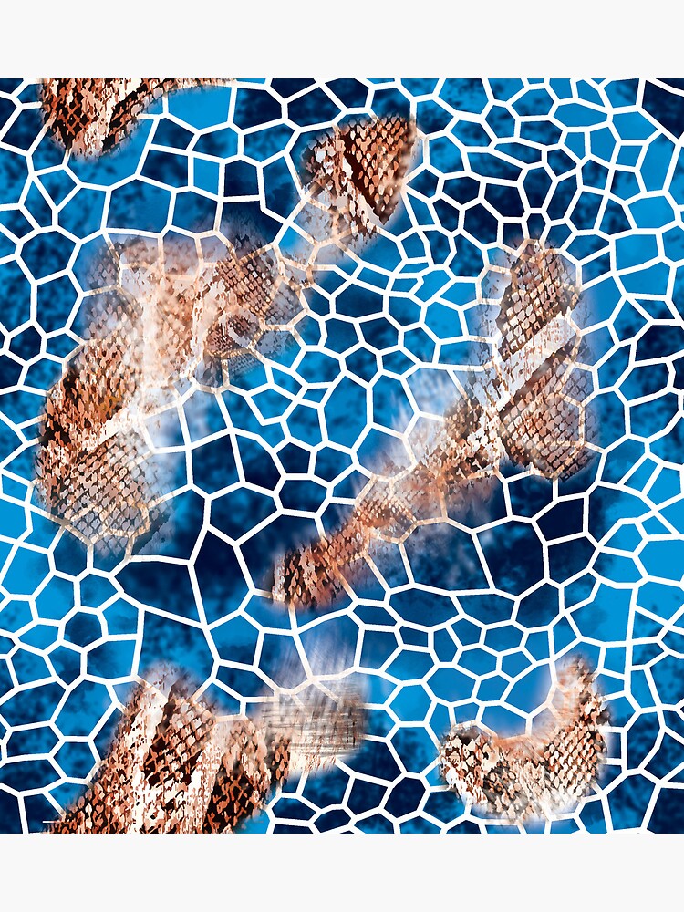 "Just a sky blue ocean mixed with python skin" Poster for Sale by ...