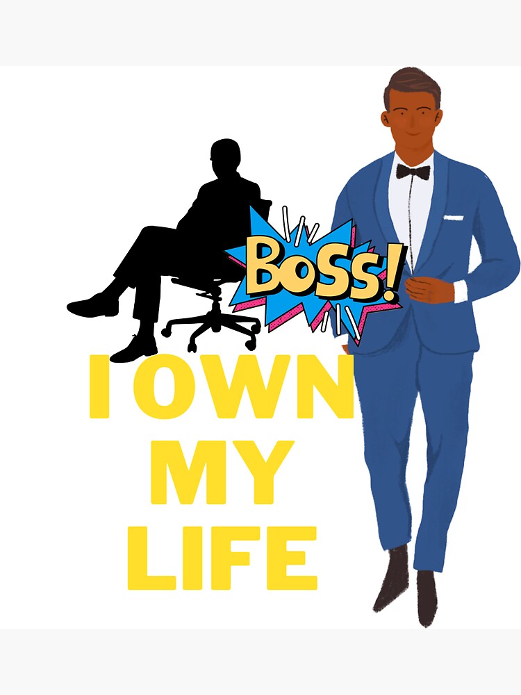 "Boss (i own my life)" Sticker by Jaadueekala | Redbubble