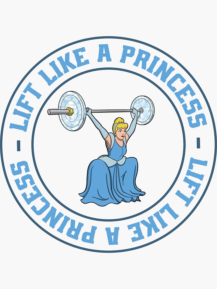 Lifter Princess Girl Sticker For Sale By Buildingahero Redbubble