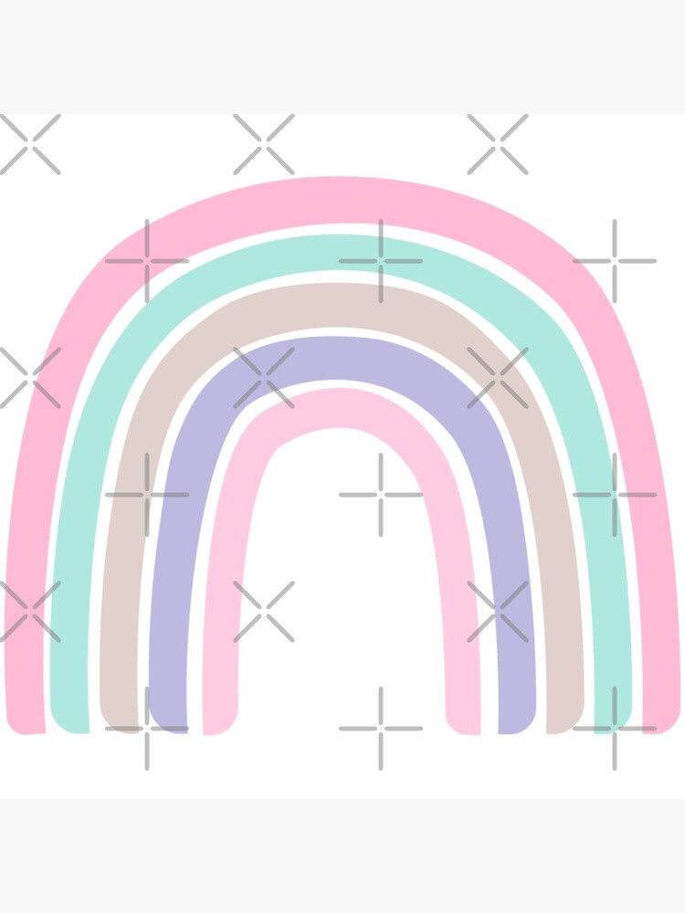 "Pastel Rainbow" Poster for Sale by StudioOneLine | Redbubble