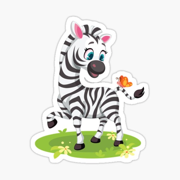 "Baby Zebra " Sticker by acghouse1 | Redbubble