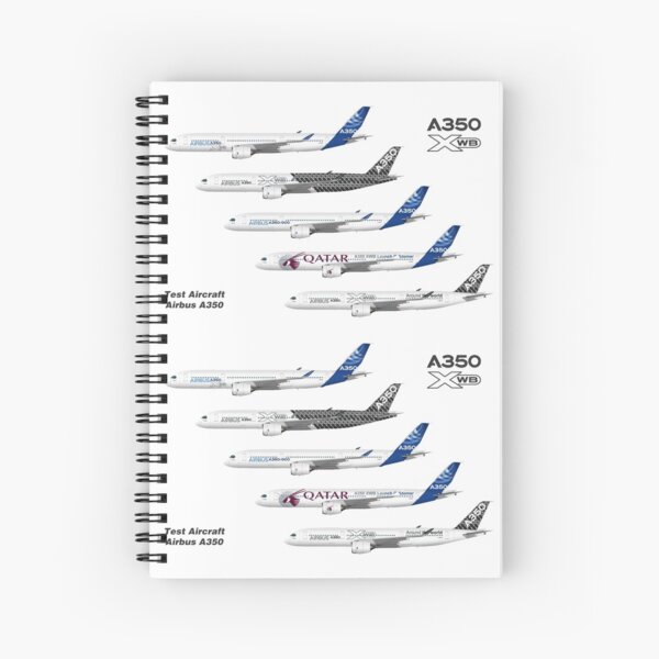 "Airbus A350 Test Aircraft Fleet Illustration" Journal for Sale by ...