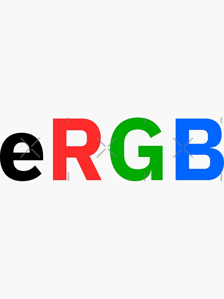 "RGBCraft eRGB" Sticker for Sale by rgbcraft | Redbubble