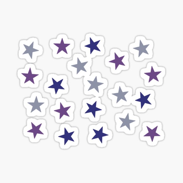 "Mini Star Pack Purple" Sticker by sv-draws | Redbubble