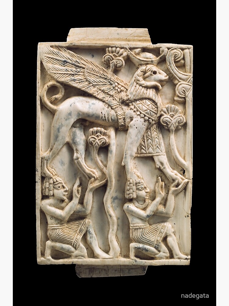 "Assyrian Ivory Carving from Nimrud" Canvas Print by nadegata | Redbubble