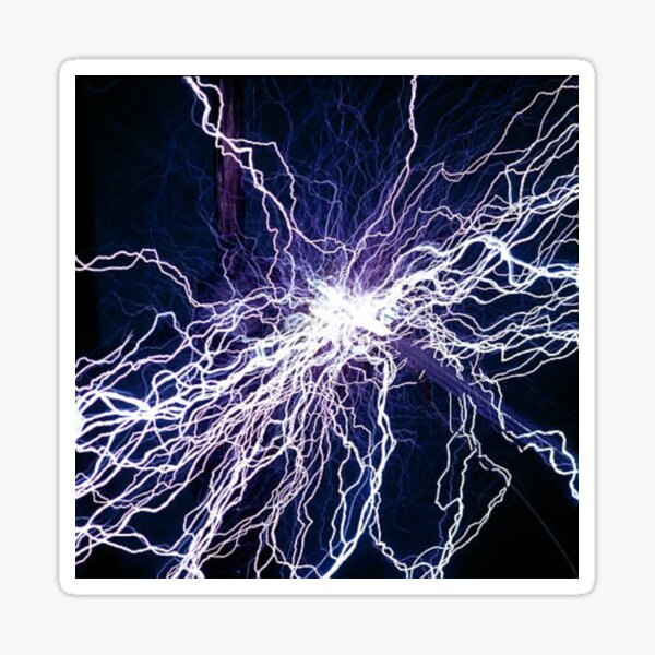 "Lightning Strike" Sticker by Teepocalypse | Redbubble