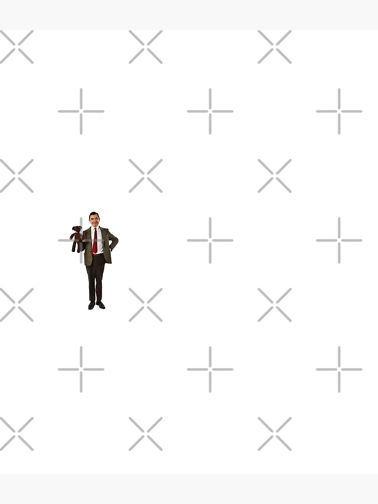 Mr Bean, Funny Mr Bean With Teddy Bear Backpack Designed & Sold By ...