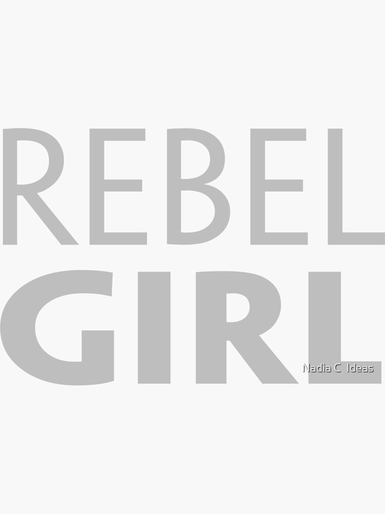 "Rebel girl" Sticker by Annakat123 | Redbubble