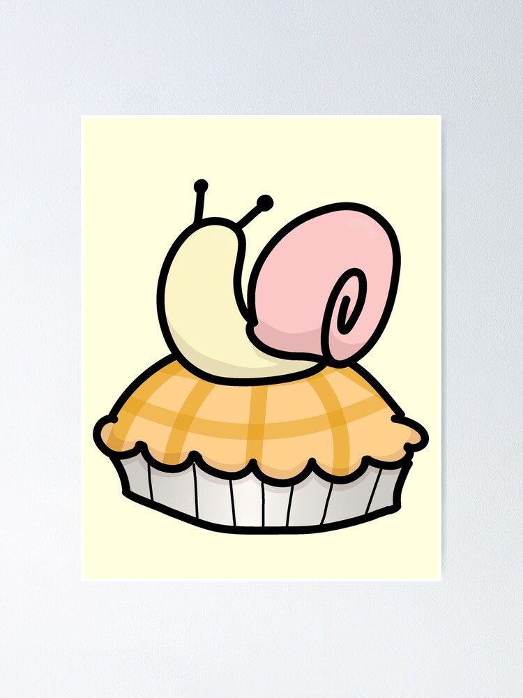 "Snail Pie" Poster by Jamtastic | Redbubble