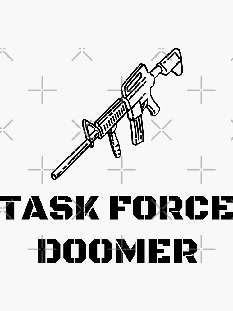 "Task Force Doomer" Sticker by Pixelish | Redbubble