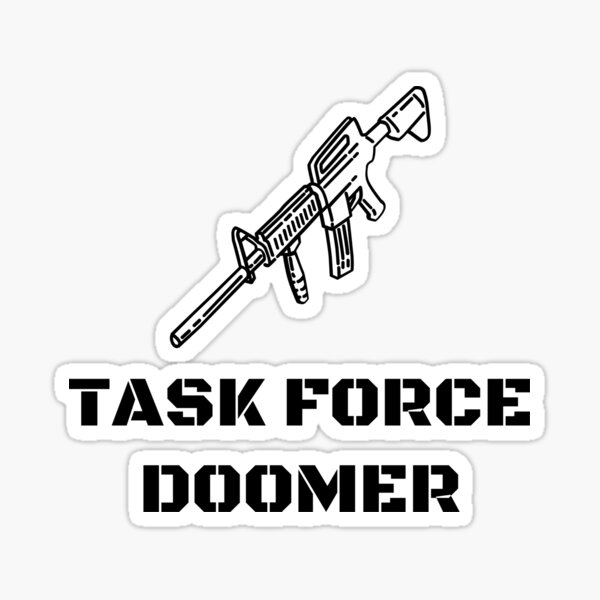 "Task Force Doomer" Sticker by Pixelish | Redbubble