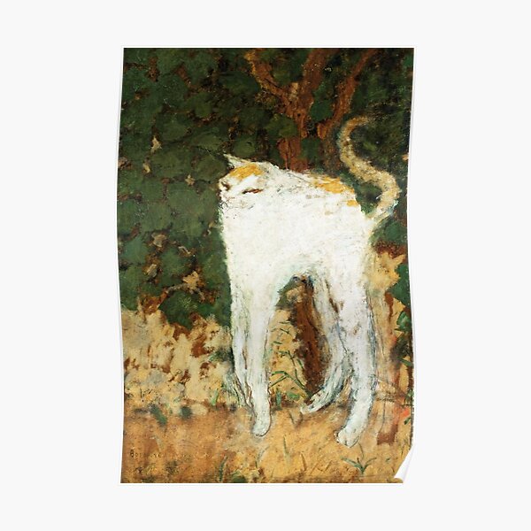 "The White Cat Original Painting by Pierre Bonnard 1894" Poster by ...