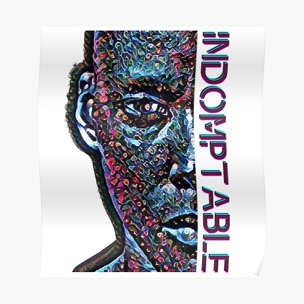 "indomitable - illustration for inspirational phrase" Poster for Sale ...