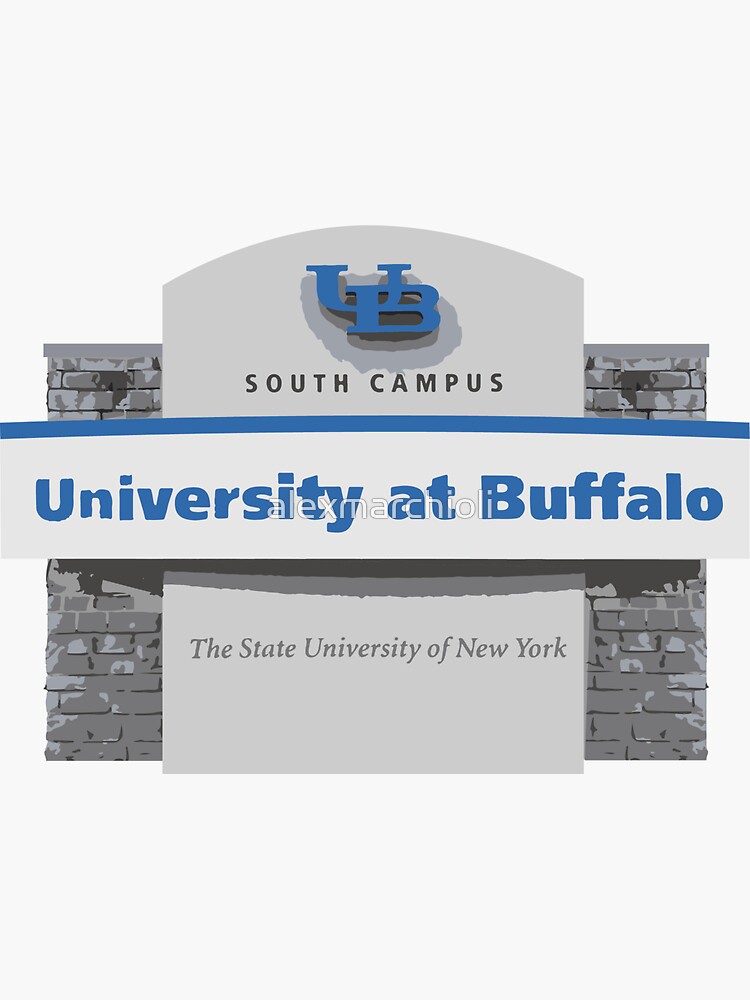 "UB South Campus" Sticker by alexmarchioli | Redbubble