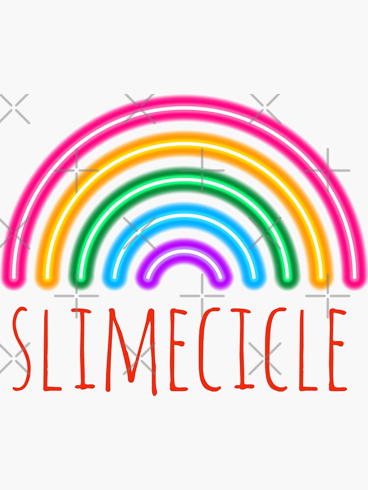 "rainbow slimecicle" Sticker by bestizeyy | Redbubble