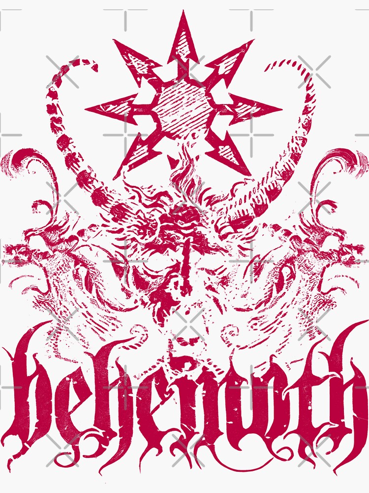 "Behemoth" Sticker by loudmetal | Redbubble