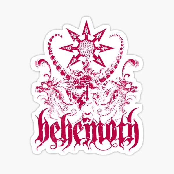 "Behemoth" Sticker by loudmetal | Redbubble