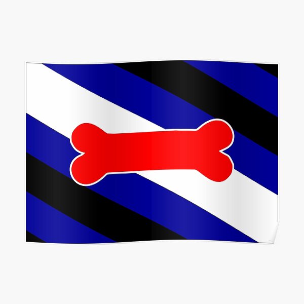 "Puppy Pride Flag" Poster by intfactory | Redbubble