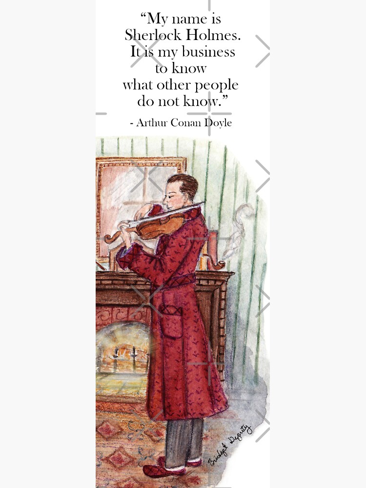 "A Study in Scarlet - Sherlock Holmes Bookmark" Sticker by ...