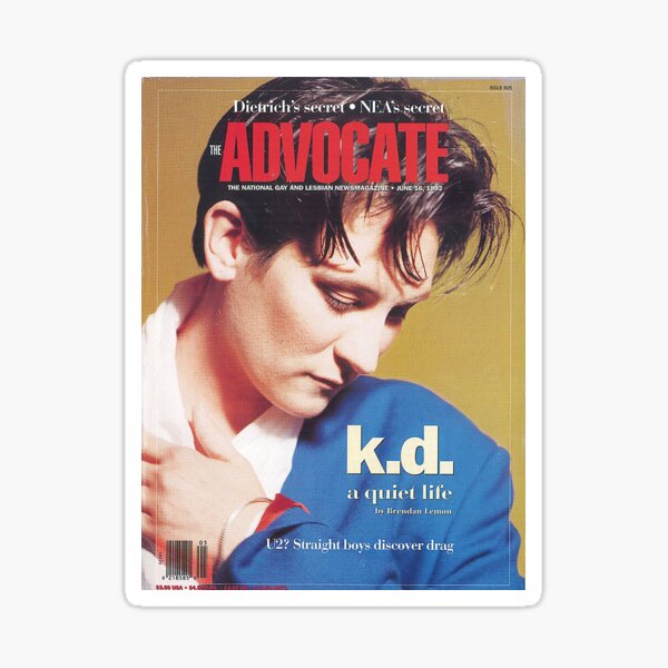 "k.d. magazine cover" Sticker for Sale by The Rule of Sappho | Redbubble
