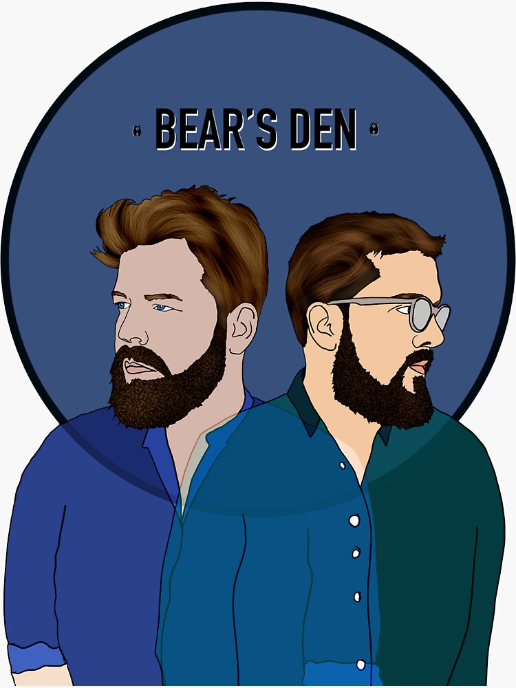 "Bear's Den (Band Art)" Sticker by brosenberg11 | Redbubble
