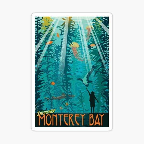 "Monterey Bay Aquarium" Sticker for Sale by UnderOneSky | Redbubble