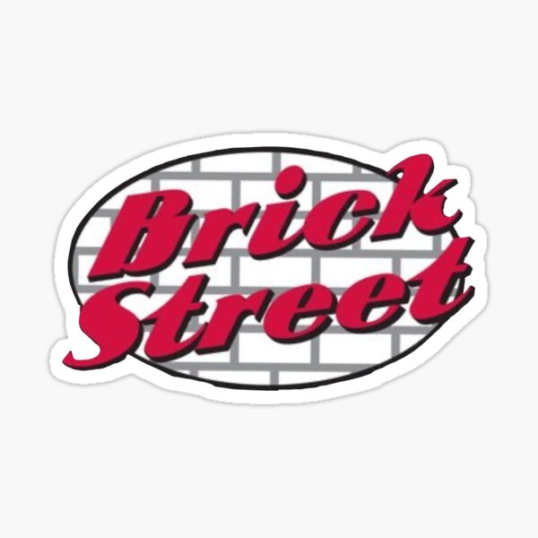 "Brickstreet" Sticker for Sale by Anna Fitz | Redbubble