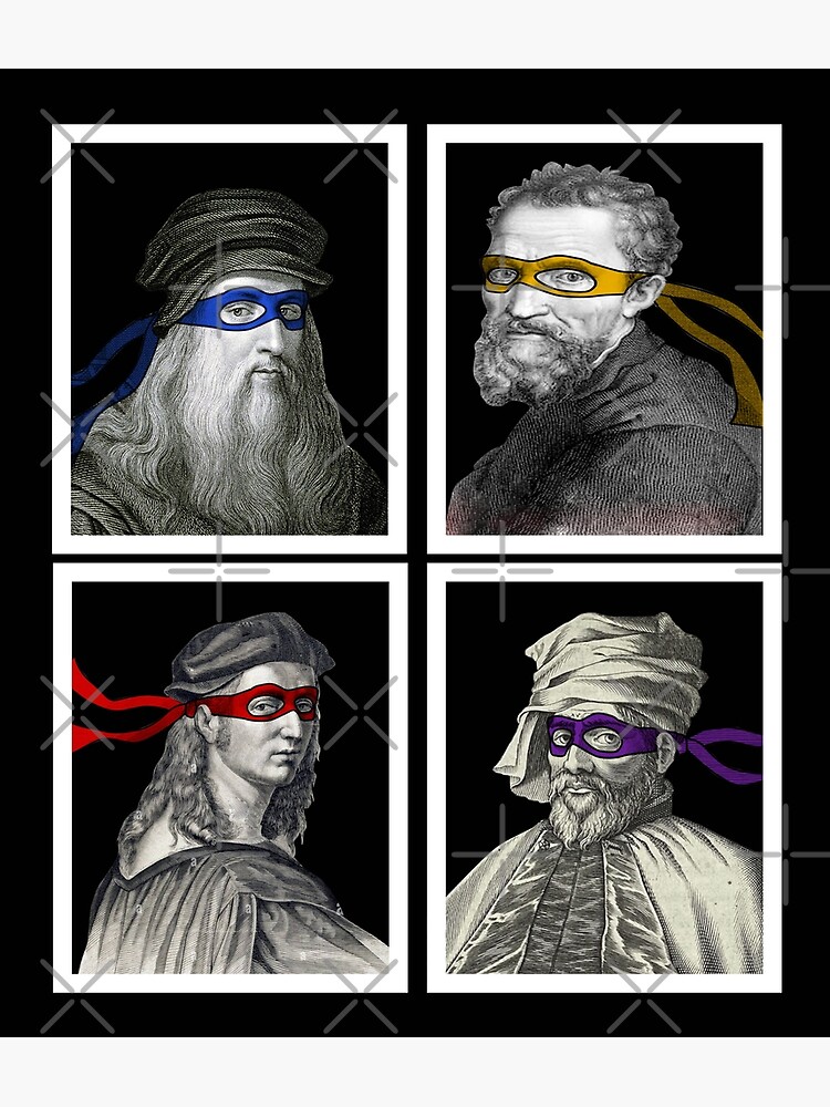 Ninja Artists Leonardo Donatello Raphael Michelangelo Parody ...