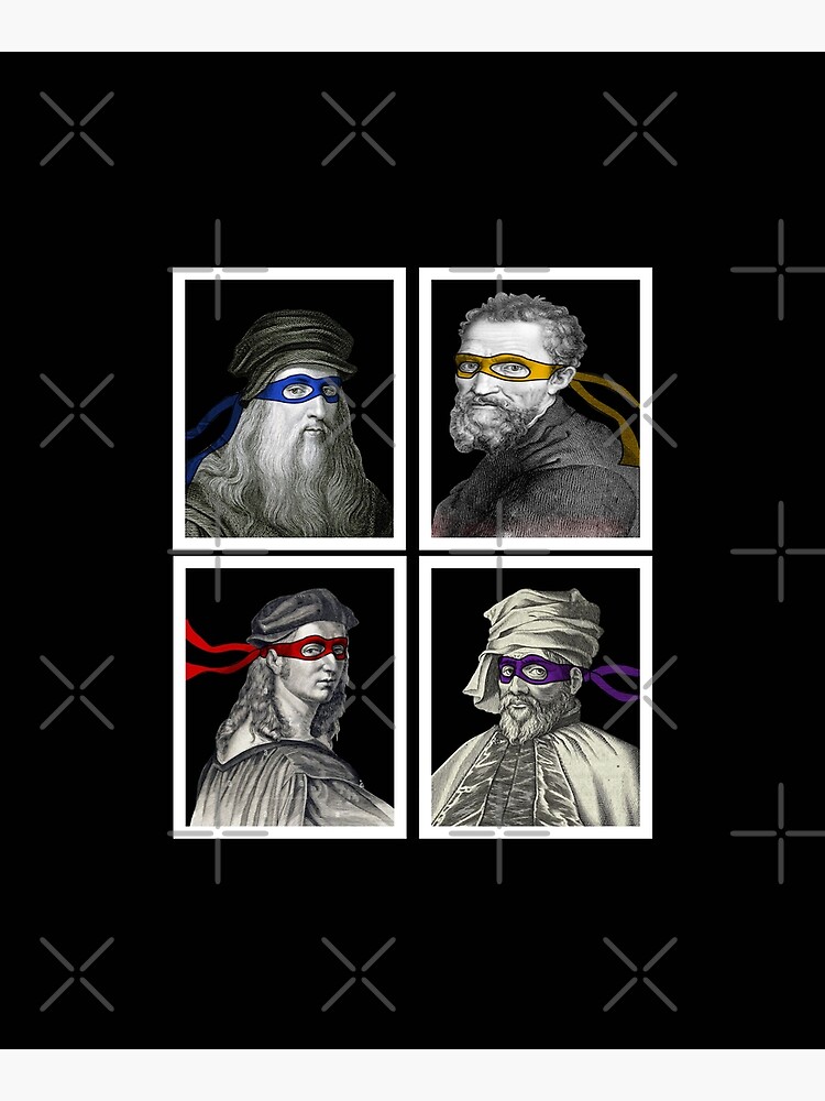 "Ninja Artists Leonardo Donatello Raphael Michelangelo Parody ...