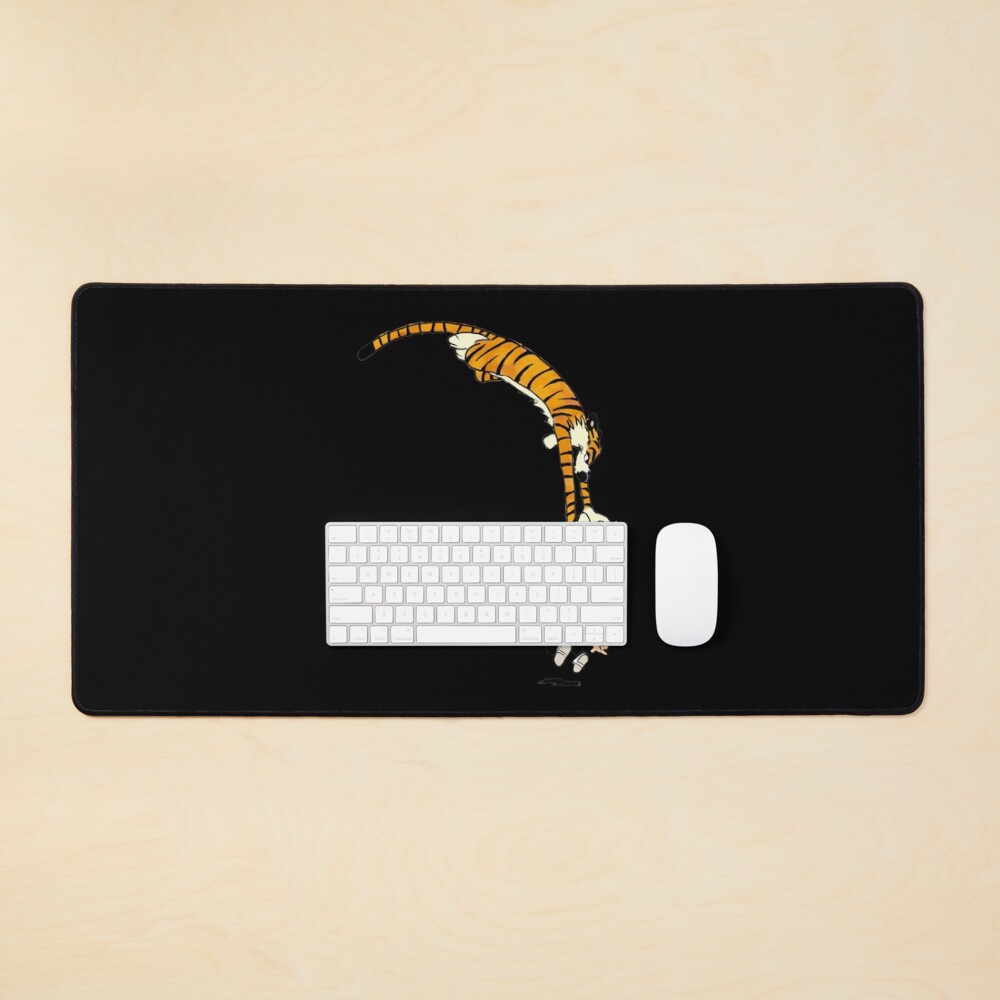 "hobbes pouncing on Calvin " Sticker for Sale by Whitetailcrafts ...