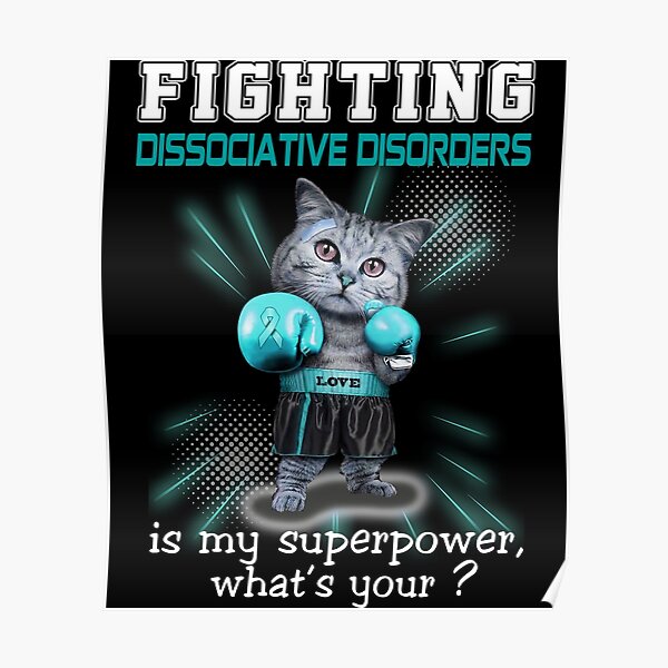 "Funny Cat Fighting Dissociative Disorders Is My Superpower What's Your ...