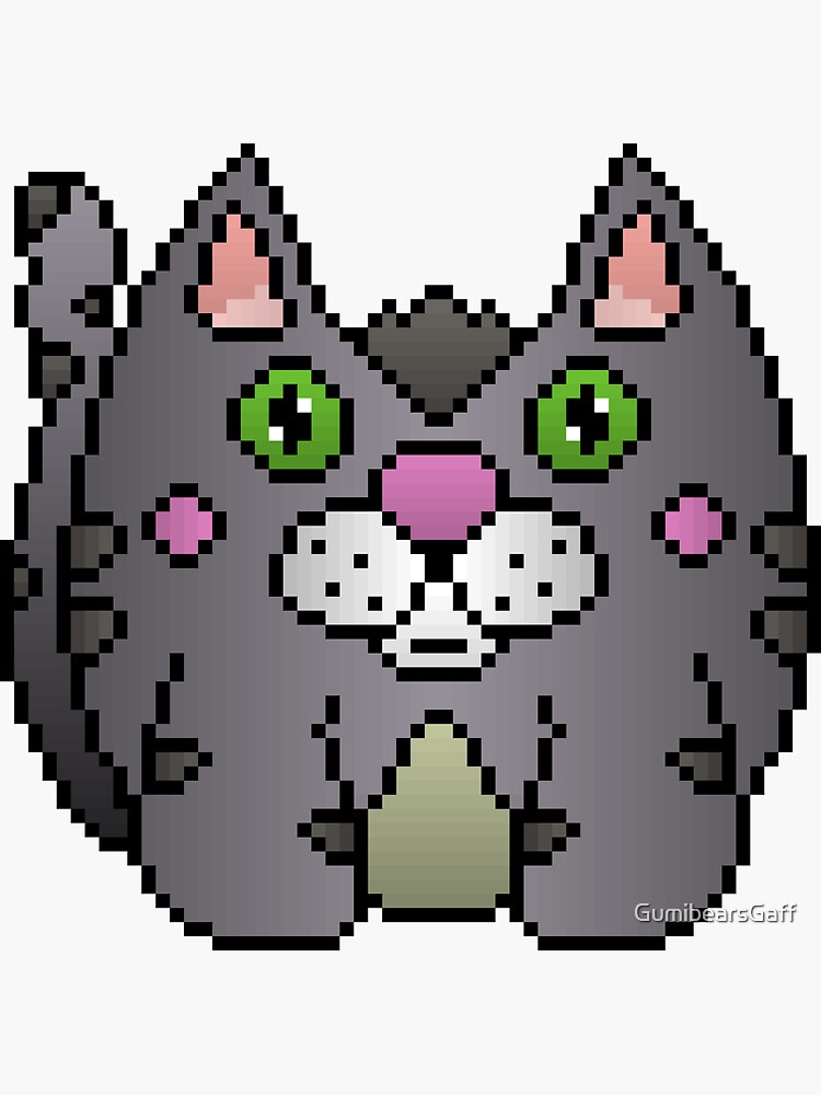 "Pixel Cat" Sticker by GumibearsGaff | Redbubble