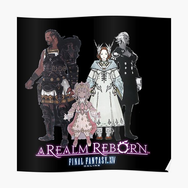 "Leaders of Eorzea - Final Fantasy XIV: A Realm Reborn" Poster for Sale ...