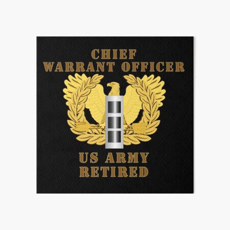 "Army - Emblem - Warrant Officer - CW3 - Retired X 300" Art Board Print ...
