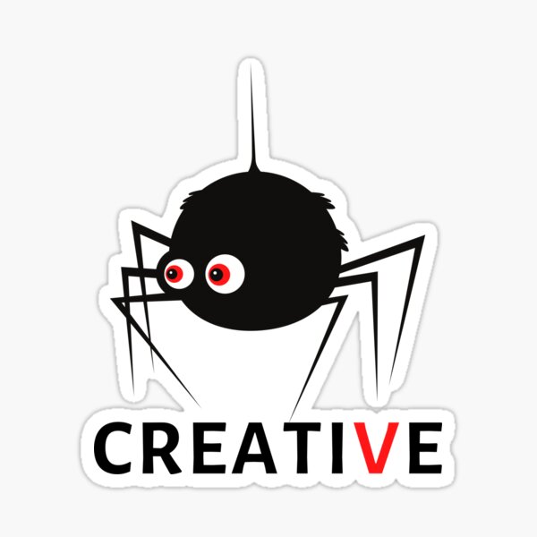 "The black and red spider" Sticker for Sale by Mountrock | Redbubble