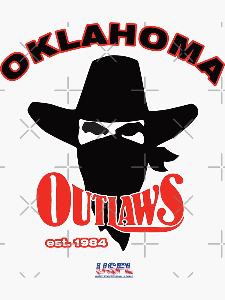 "Oklahoma Outlaws" Sticker for Sale by TeeArcade84 | Redbubble