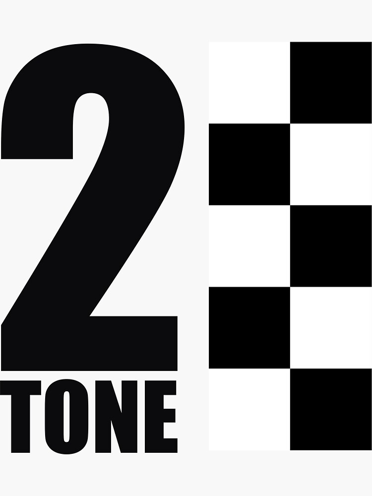 "2 Tone" Sticker by TheHawksAerie | Redbubble