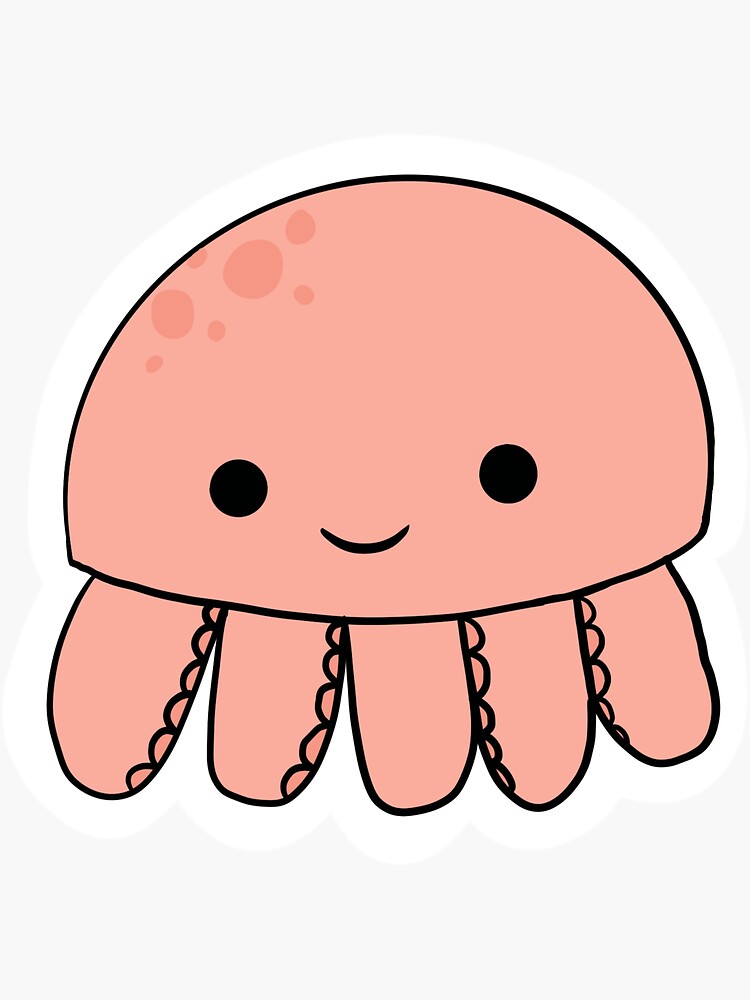 "pink octopus sticker " Sticker by wisewaves | Redbubble