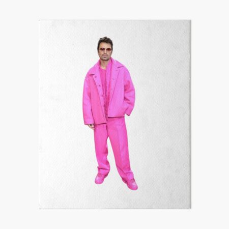 "Sebastian Stan all pink met gala " Art Board Print by prianart | Redbubble