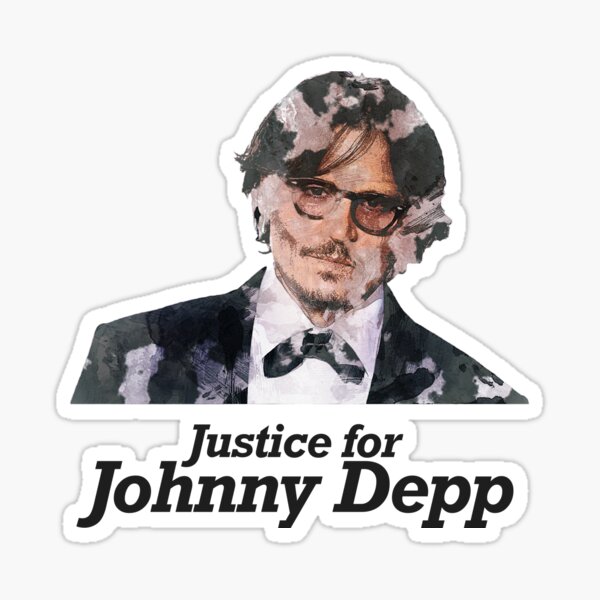 "Justice for Johnny Depp" Sticker by AhmedBuhaisi | Redbubble
